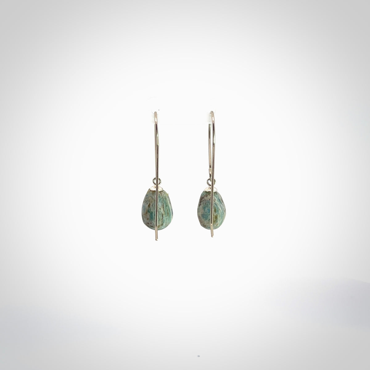 HAND CARVED NEW ZEALAND AOTEA STONE DROP EARRINGS. REAL AOTEA EARRINGS ...