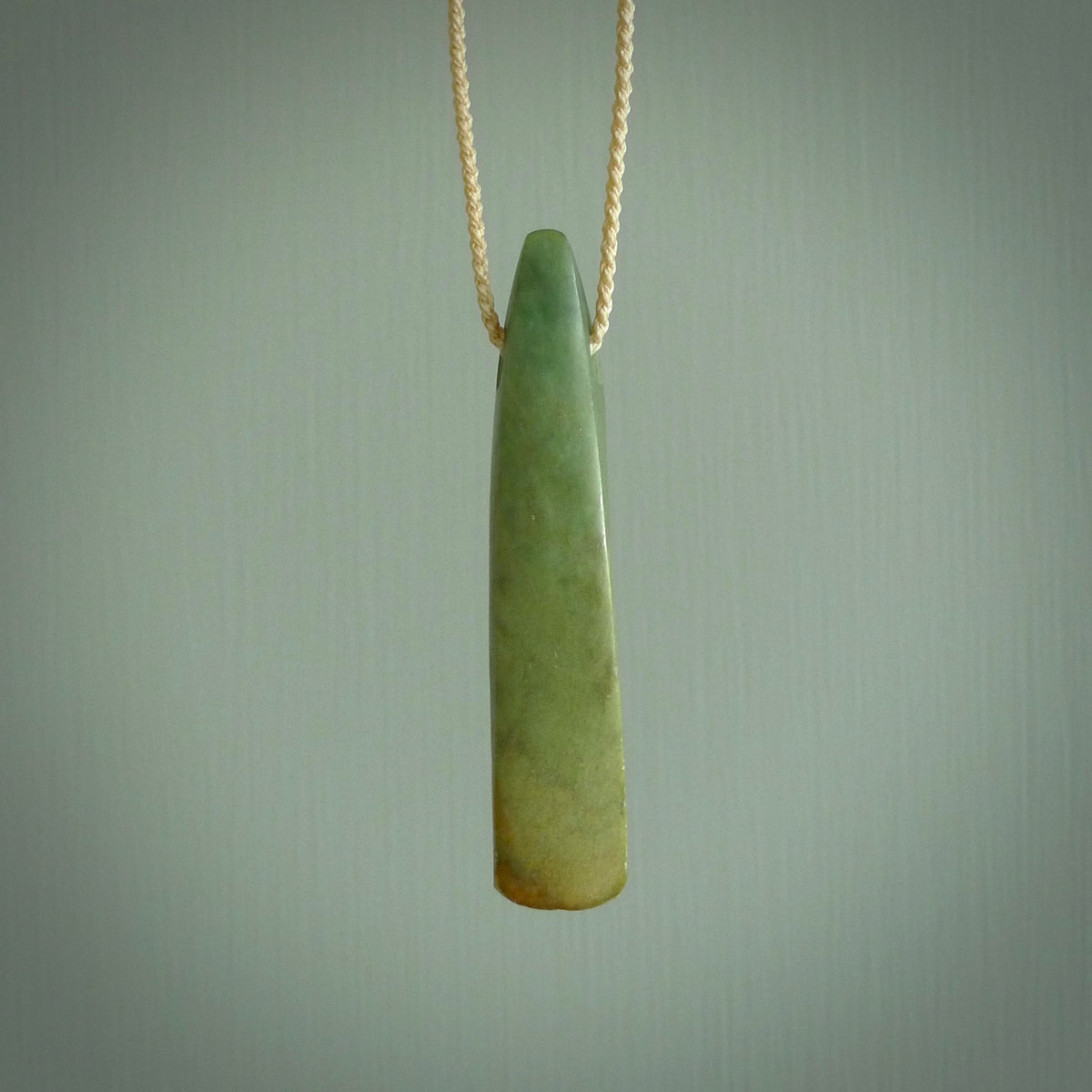 HAND CARVED NEW ZEALAND JADE DROP PENDANT. REAL JADE DROP NECKLACE – NZ ...