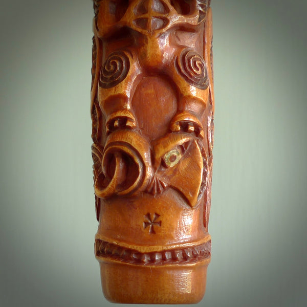 HAND CARVED NATURAL BONE FLUTE COLLECTABLE PIECE. REAL BONE FLUTE – NZ ...
